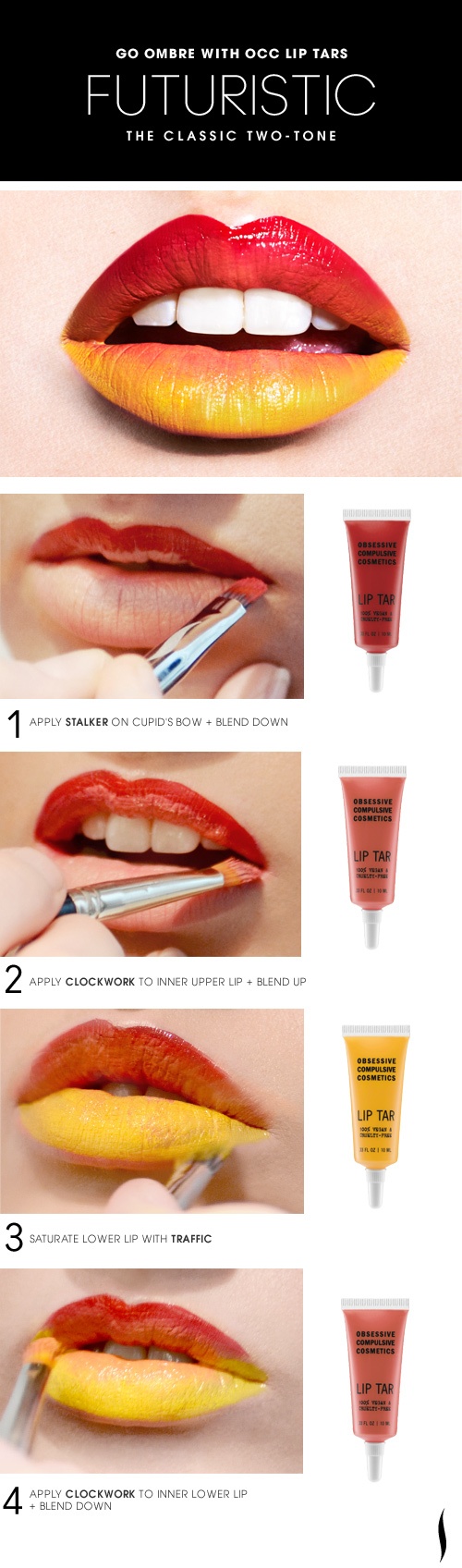 Makeup Tutorial How To Do Ombre Lips Using Occ Lip Tars Xoxo Emmy