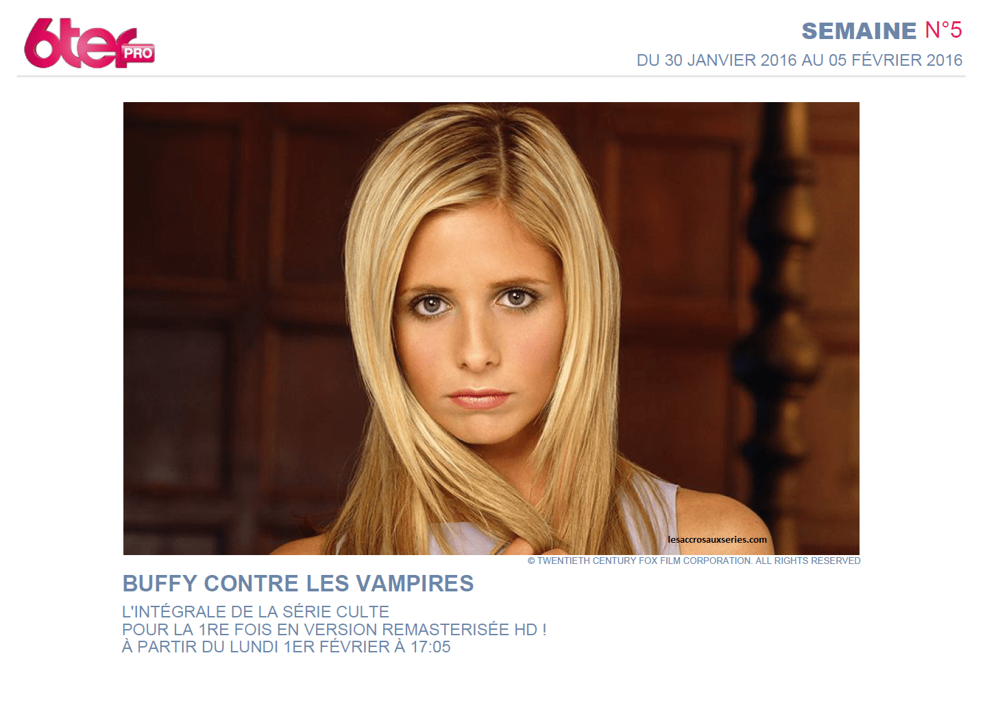 Buffy Contre Les Vampires En Version Remastérisée Sur 6ter