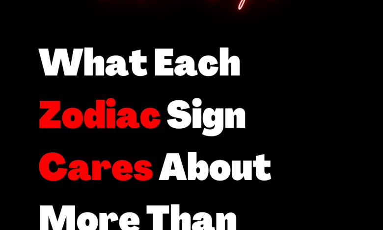 What Each Zodiac Sign Cares About More Than Love And Dating Zodiac Heist