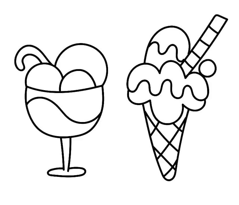 Dibujos De Helados Para Colorear 90 Piezas Imprimir Gratis Dibujos