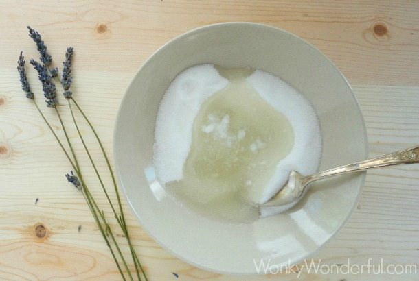 Lavender Sugar Homemade Body Scrub Recipe Wonkywonderful