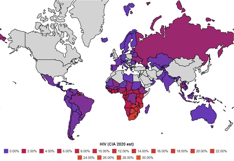 Std Rates By Country 2022 World Populace