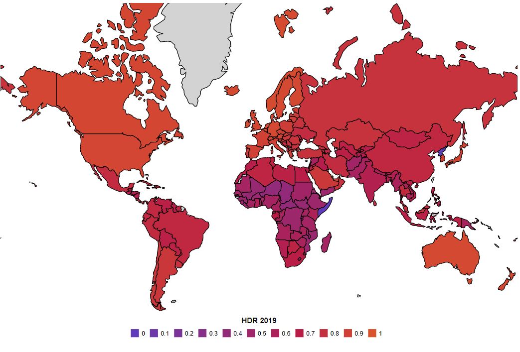 Human Development Index Hdi By Country 2022 World Populace