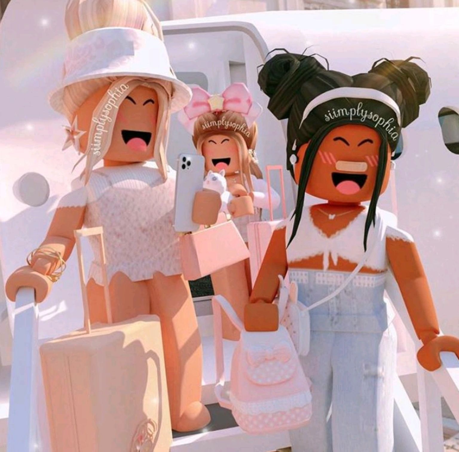 Aesthetic Female Roblox Gfx Bff Cute Roblox Gfx Aesthetic Wallpapers
