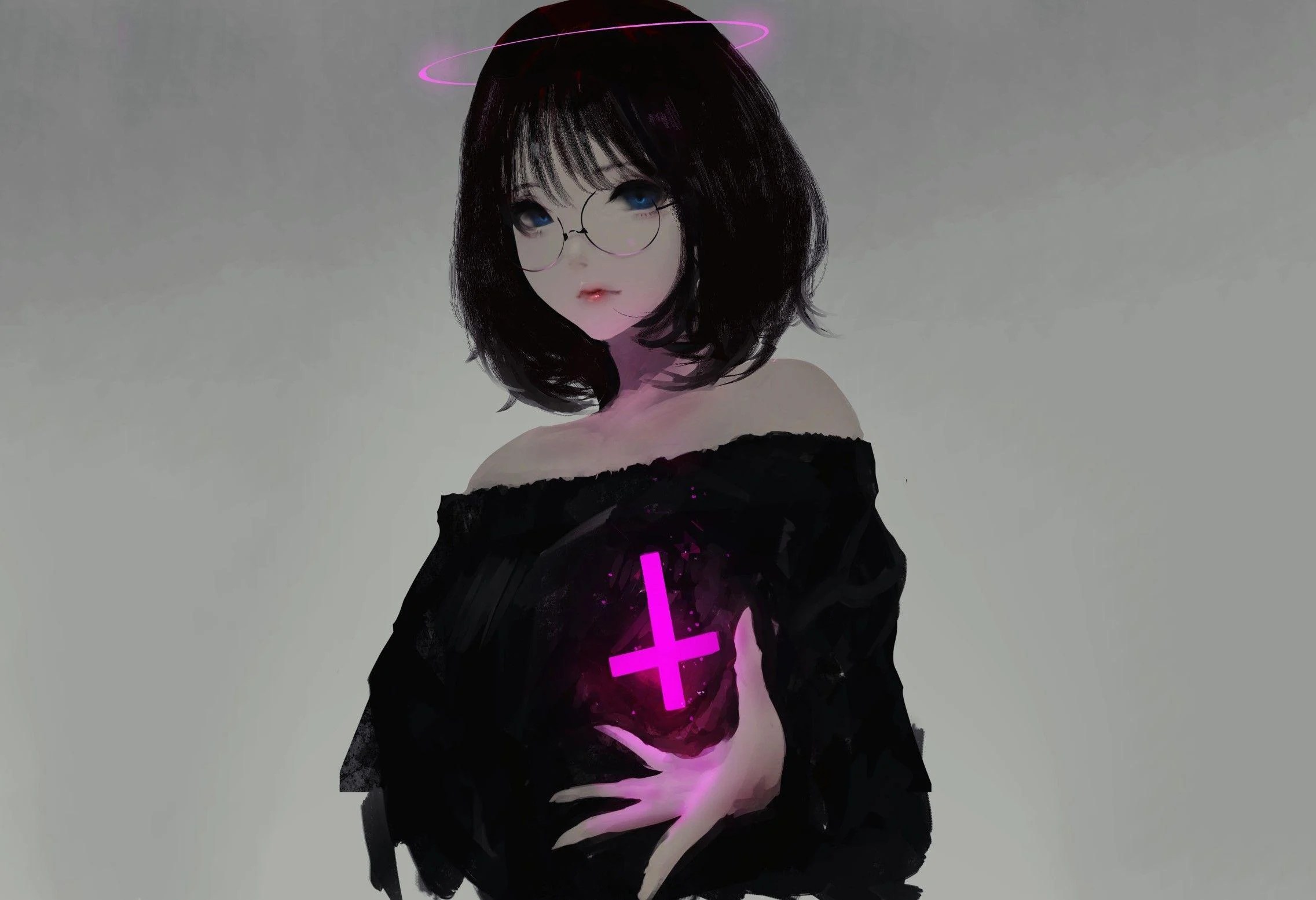 Short Black Hair Anime Girl Pfp