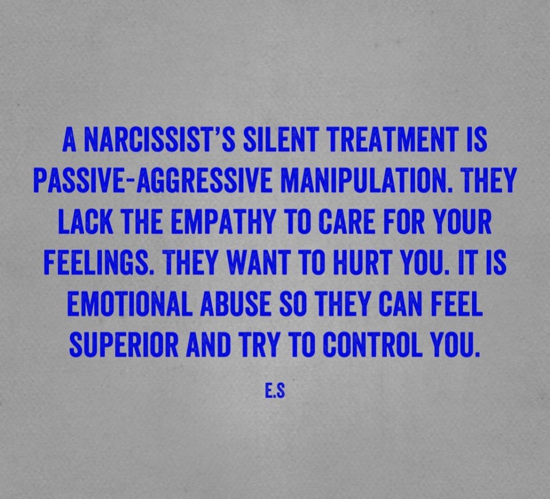 The Narcissists Silent Treatment