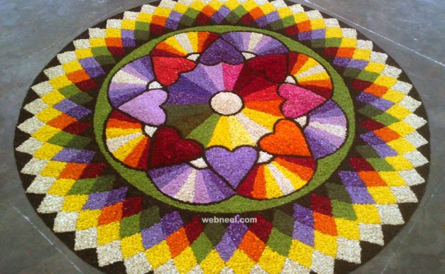 60 Most Beautiful Pookalam Designs For Onam Festival 78 Best Onam