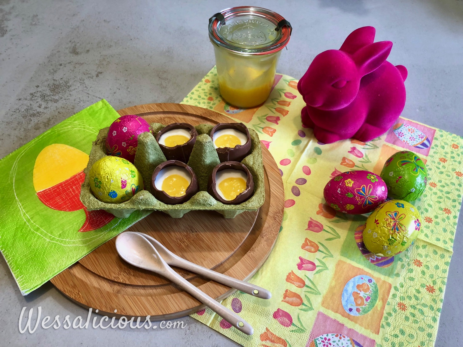 Gevulde Chocolade Paaseieren Met Lemon Curd Wessalicious