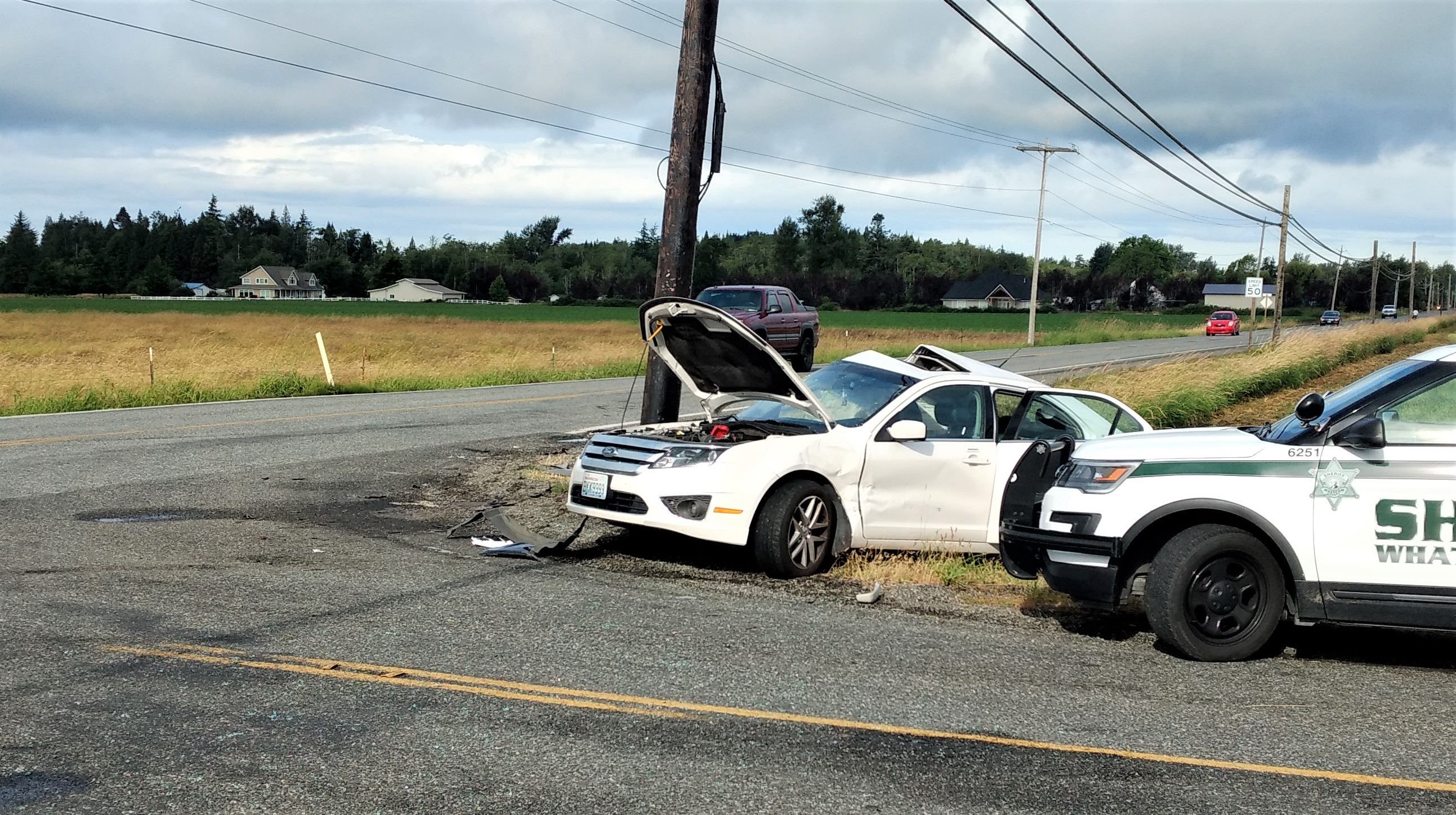 T Bone Crash At Olson And Mountainview Roads Sends 2 To Hospital