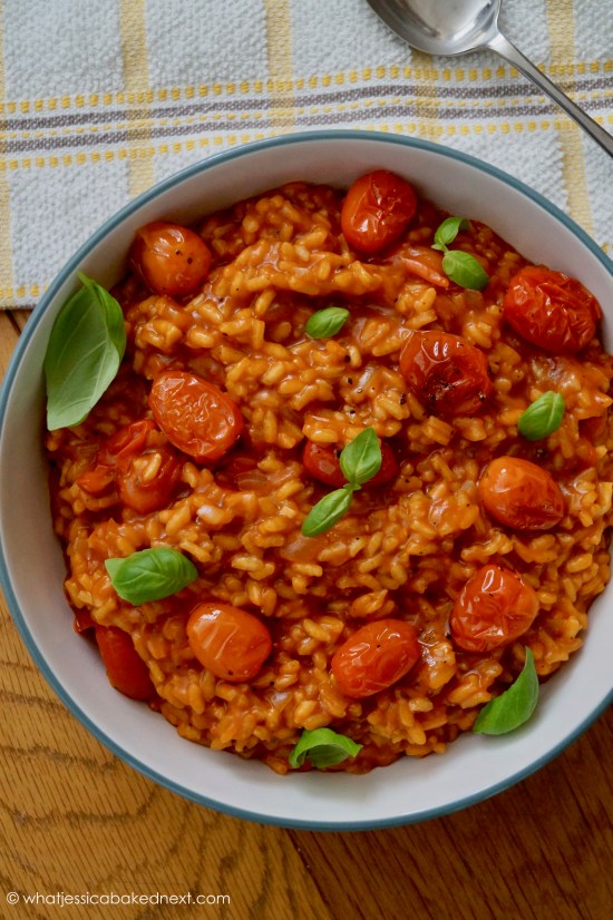 Roasted Tomato Risotto What Jessica Baked Next