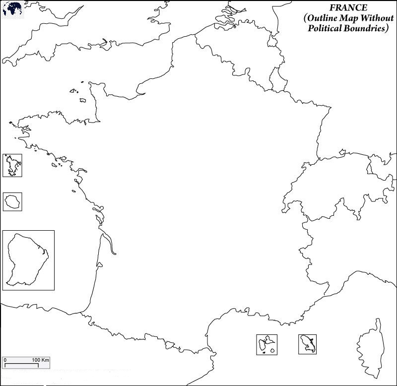 Blank Map Of France Large Printable France Map Whatsanswer