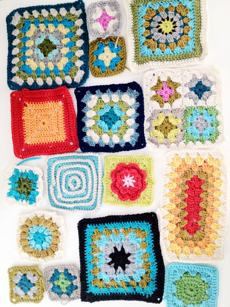 Granny Square Sampler Project Week 16 Joining Squares Wise Craft
