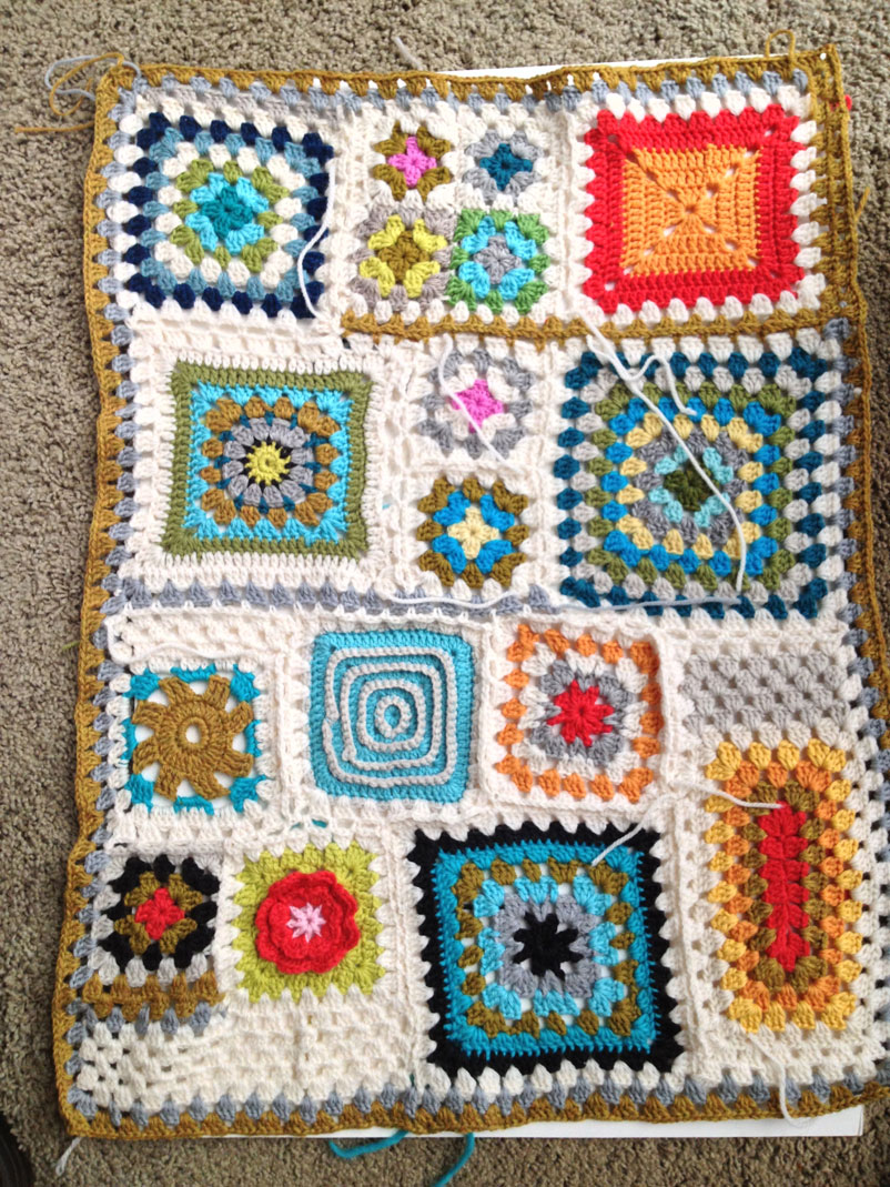 Granny Square Sampler Project Week 18 Wise Craft Handmade