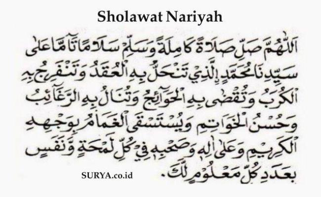 Tulisan Arab Sholawat Nabi Lengkap Dengan Arti Dan Latinnya Bilarasa