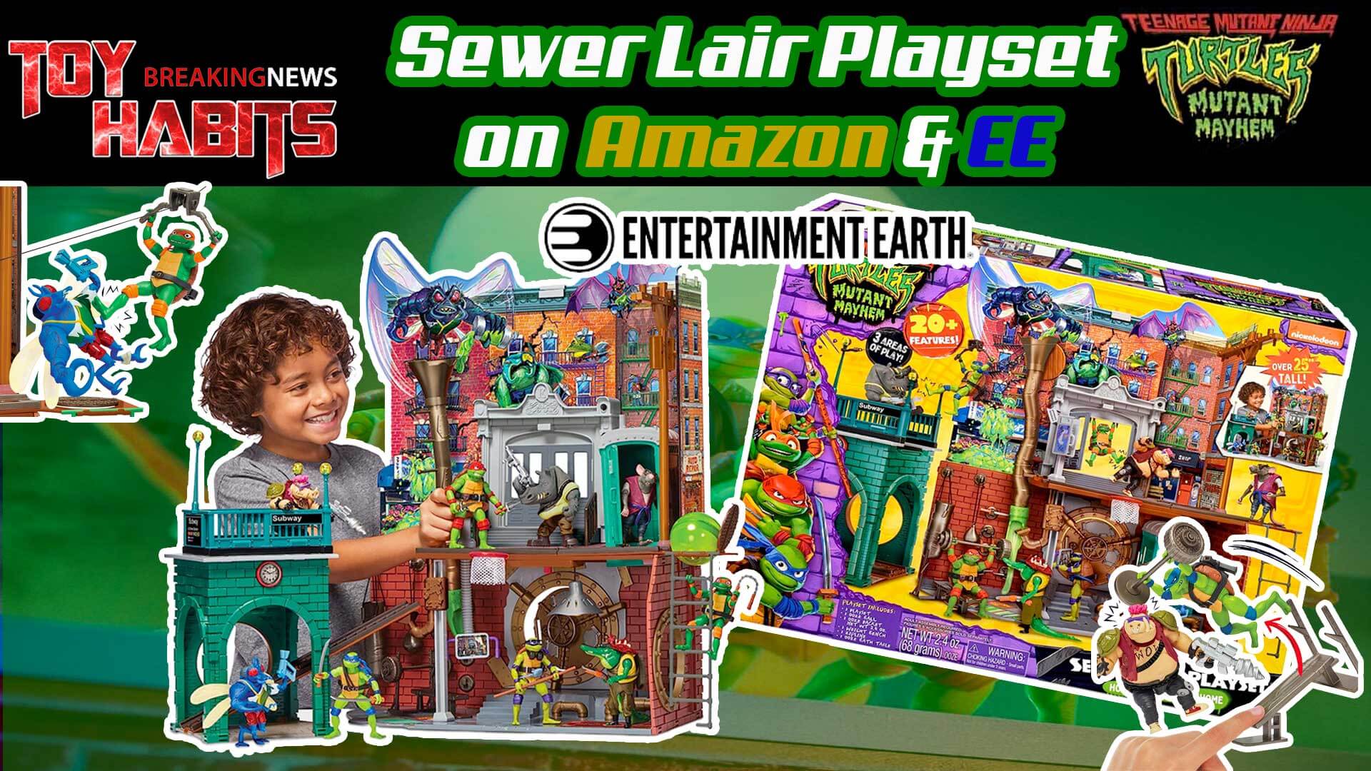 Tmnt Mutant Mayhem Playmates Sewer Lair Playset On Amazon And Ee Toy Habits