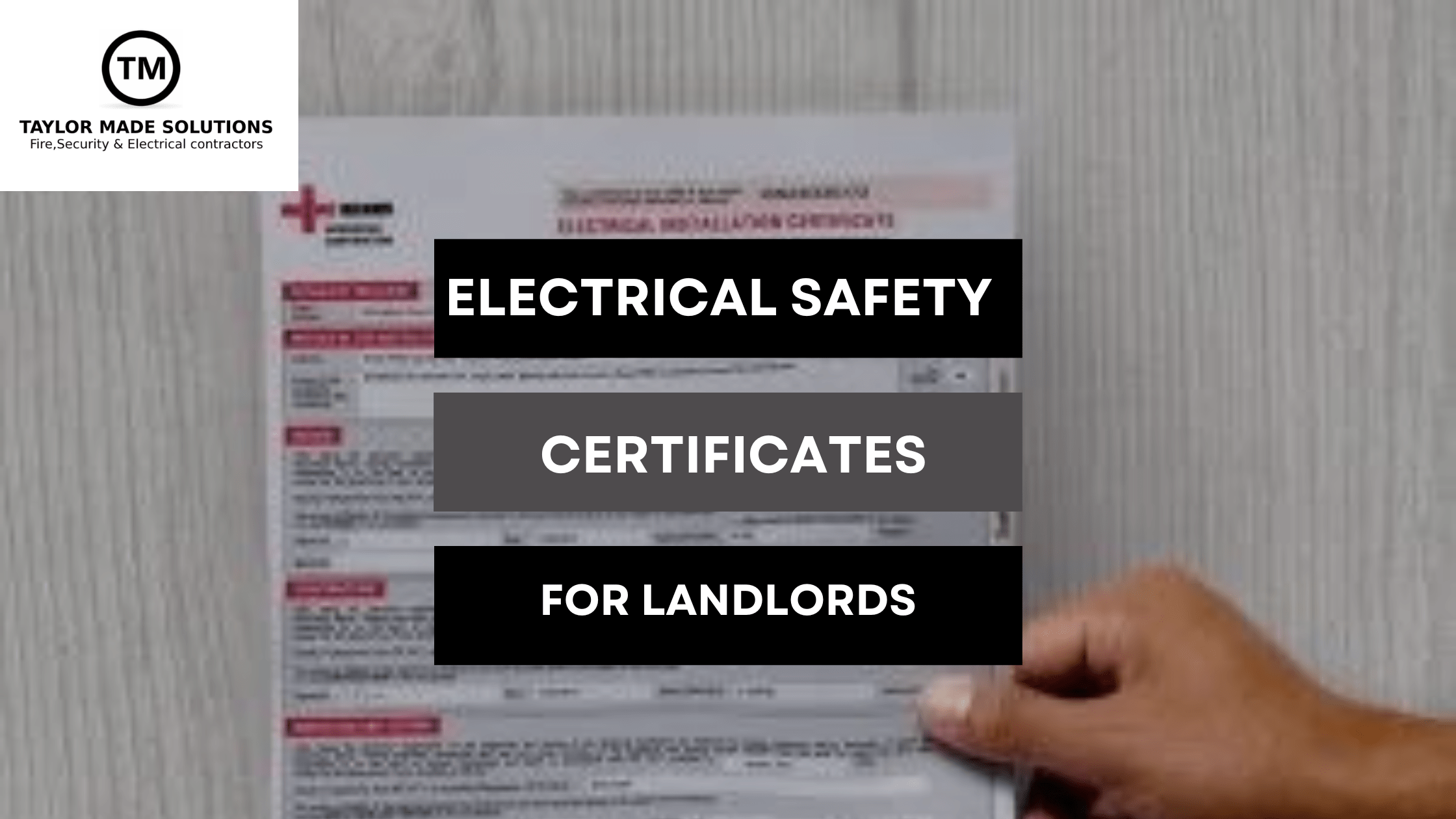 Electrical Safety Certificates For Landlords