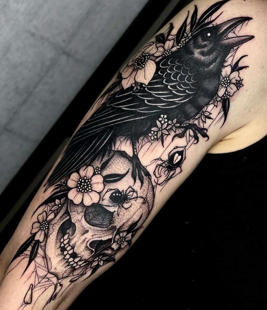 Raven Tattoo Ideas For Women Tattoogoto