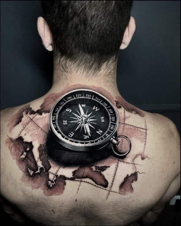 50 Latest Compass Tattoo Design And Ideas For Men And Women