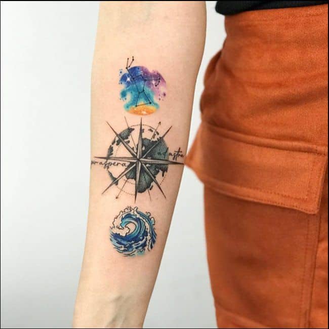 50 Latest Compass Tattoo Design And Ideas For Men And Women