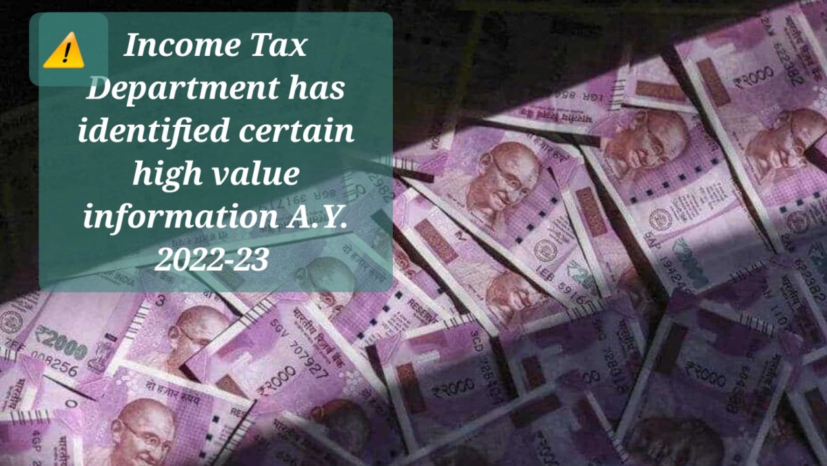 Dont Ignore This High Value Transaction Message From Income Tax