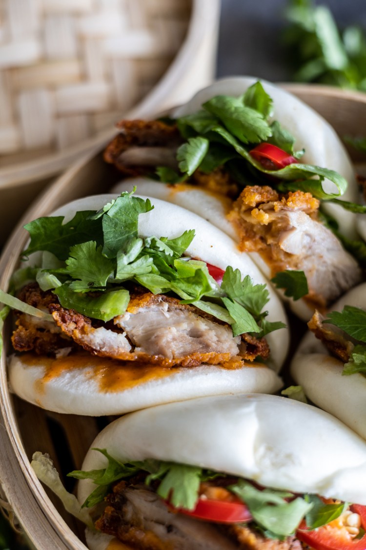 30 Minute Crispy Chicken Bao Buns Taylahs Kitchen