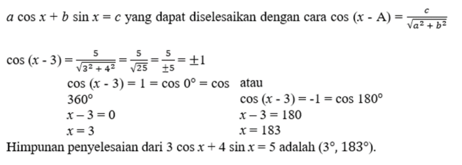 Matematika Itu Gampang Fungsi Trigonometri Serta Contoh Soalnya