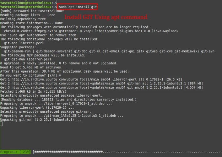 How To Install Git On Ubuntu 2004 Linux Taste The Linux