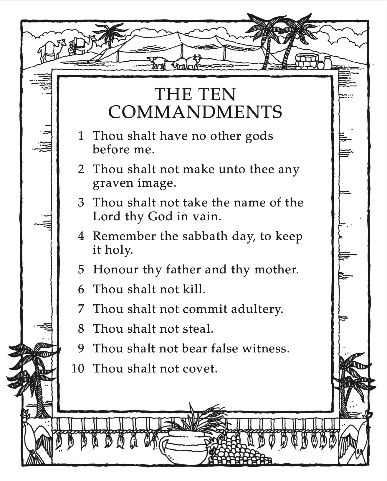 Moses Ten Commandments Lds