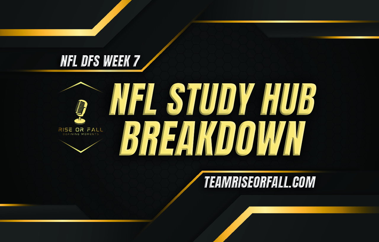 Nfl Dfs Week 7 Study Hub Wide Receiver Breakdown Dfs Lineup Strategy