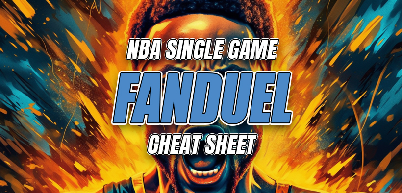 Nba Dfs Cheat Sheet For Fanduel Single Game Warriors Vs Kings Game 2