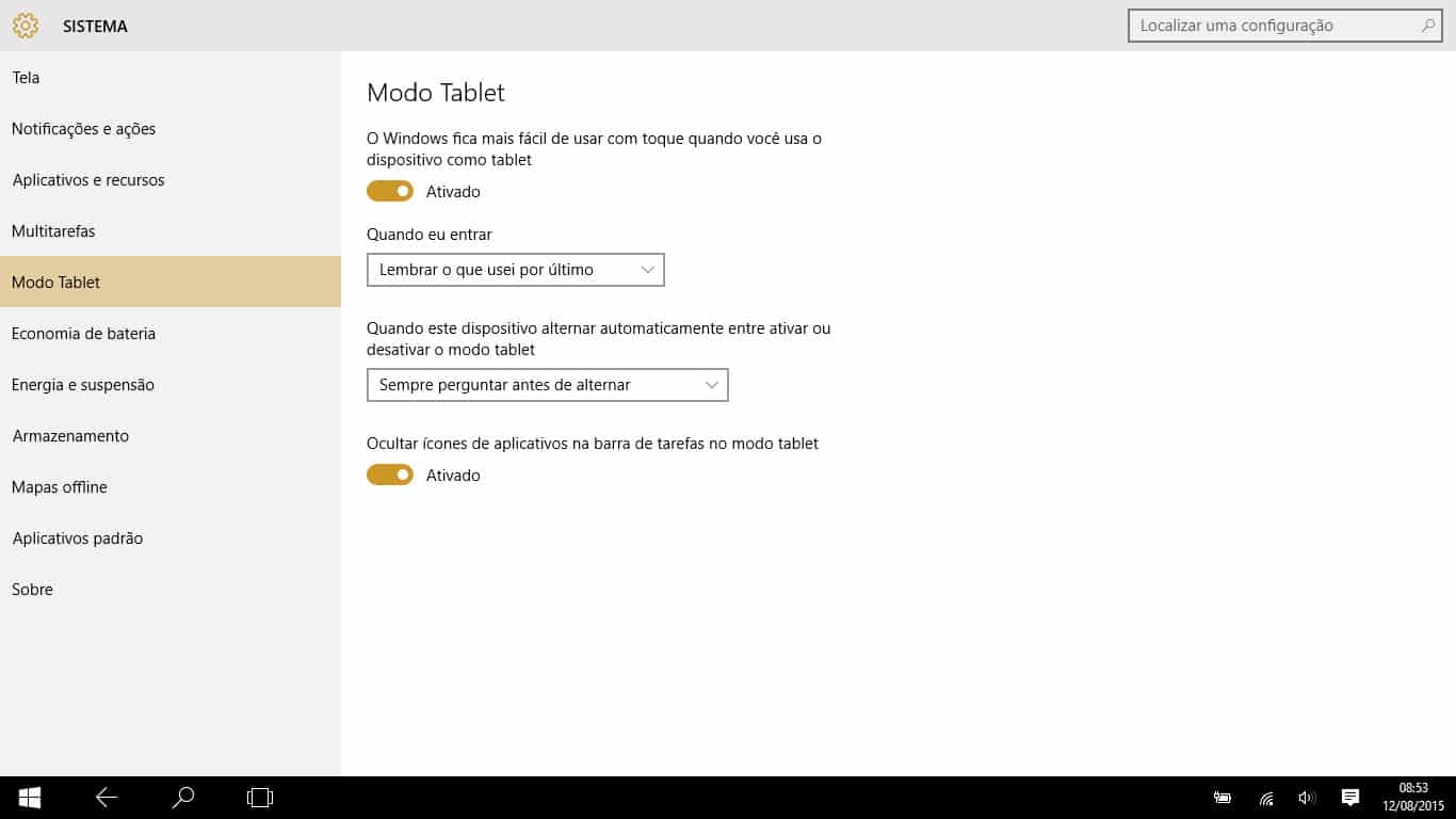 Como Acessar O Modo Tablet No Windows 10 — Tec Dica