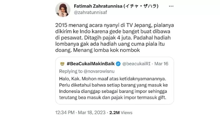 Viral Pemenang Lomba Nyanyi Di Jepang Ditagih Pajak Jutaan Oleh Bea