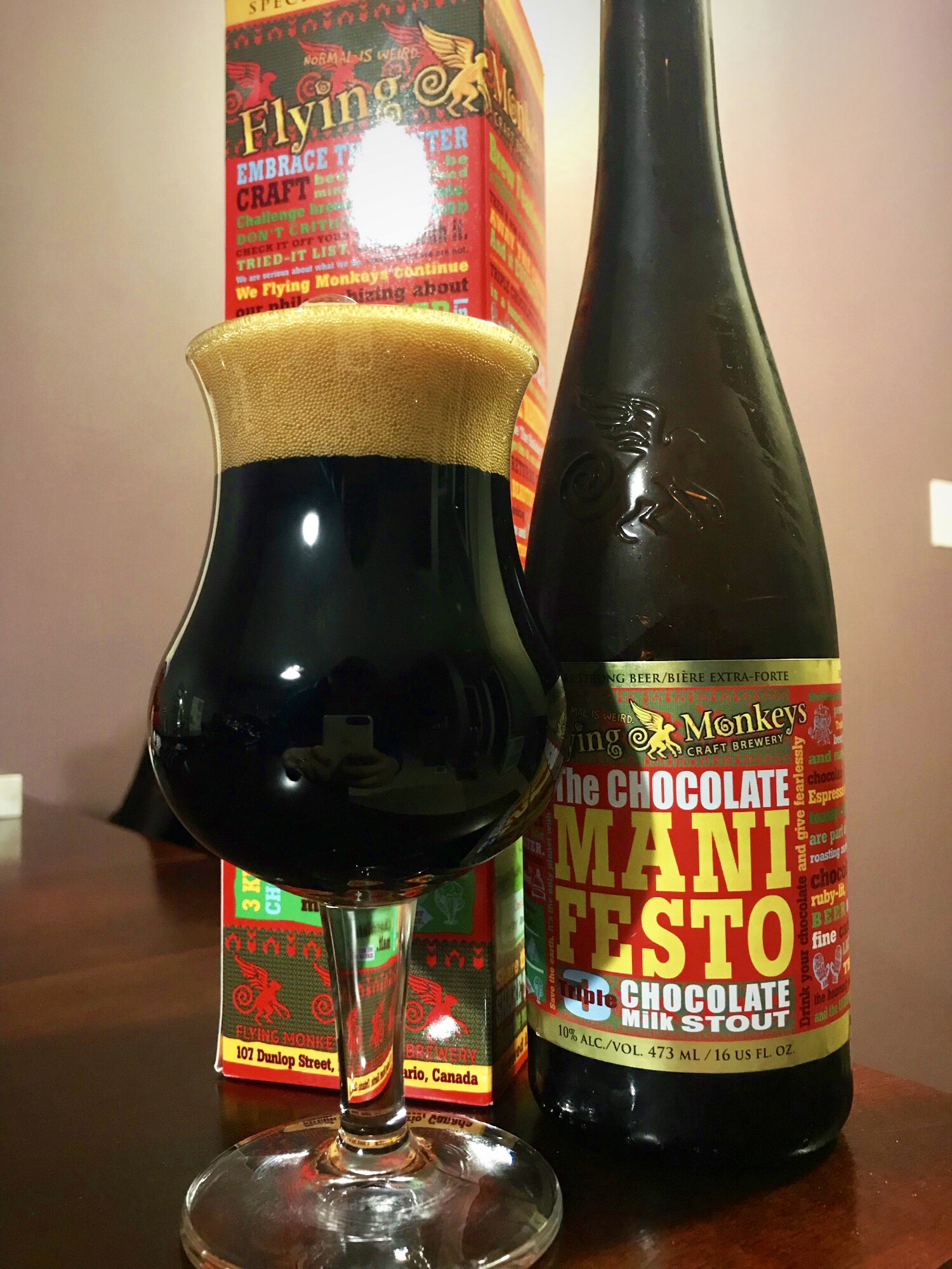 Review The Chocolate Manifesto By Flying Monkeys The Craft Beer Diaries