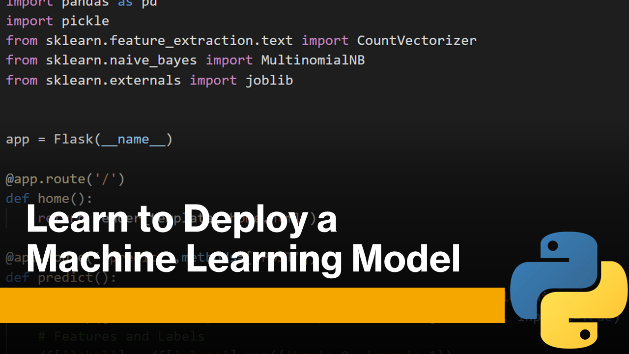 Deploy Machine Learning Model With Python Aman Kharwal