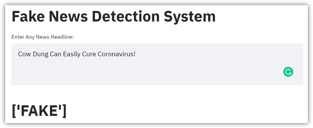 End To End Fake News Detection With Python Aman Kharwal