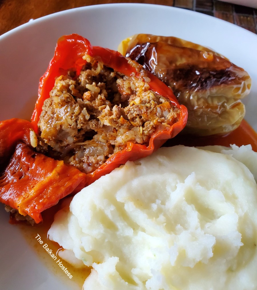 Punjene Paprike Balkan Style Stuffed Peppers The Balkan Hostess