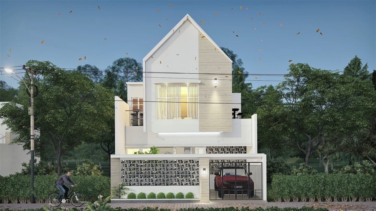 Rumah Modern Minimalis 2 Lantai Dengan Lahan Sempit Thegorbalsla