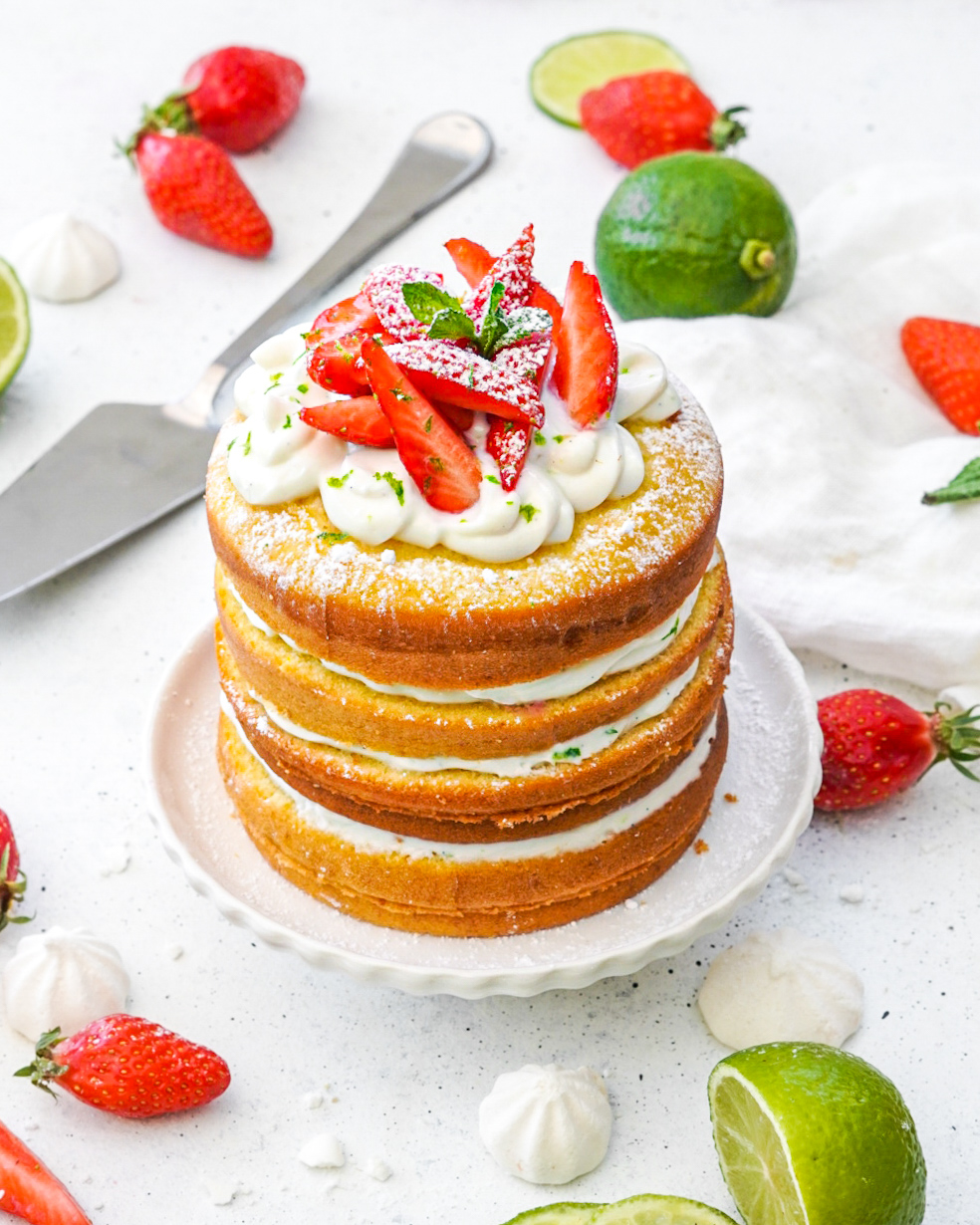 Layer Cake Fraise Citron Et Yaourt Healthy The Daily Saby Le Blog