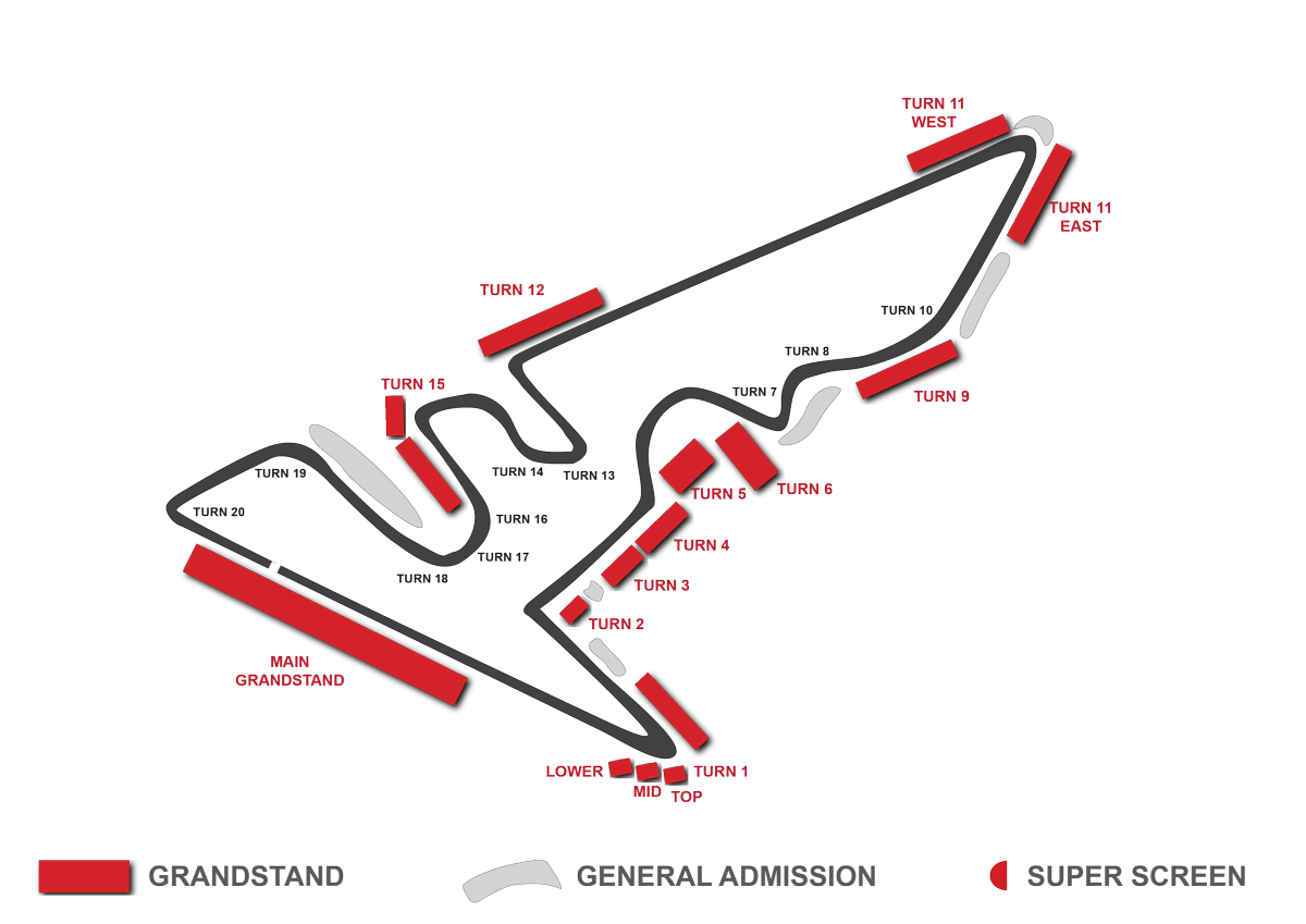 Circuit Of The Americas Map Maping Resources