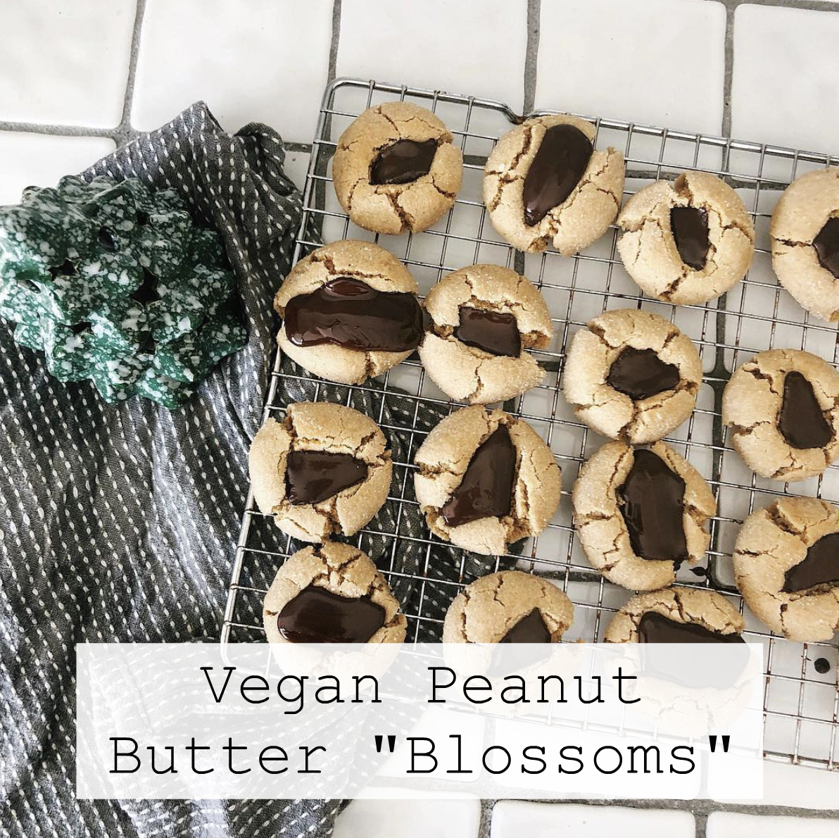 Vegan Peanut Butter Blossoms The Friendly Fig