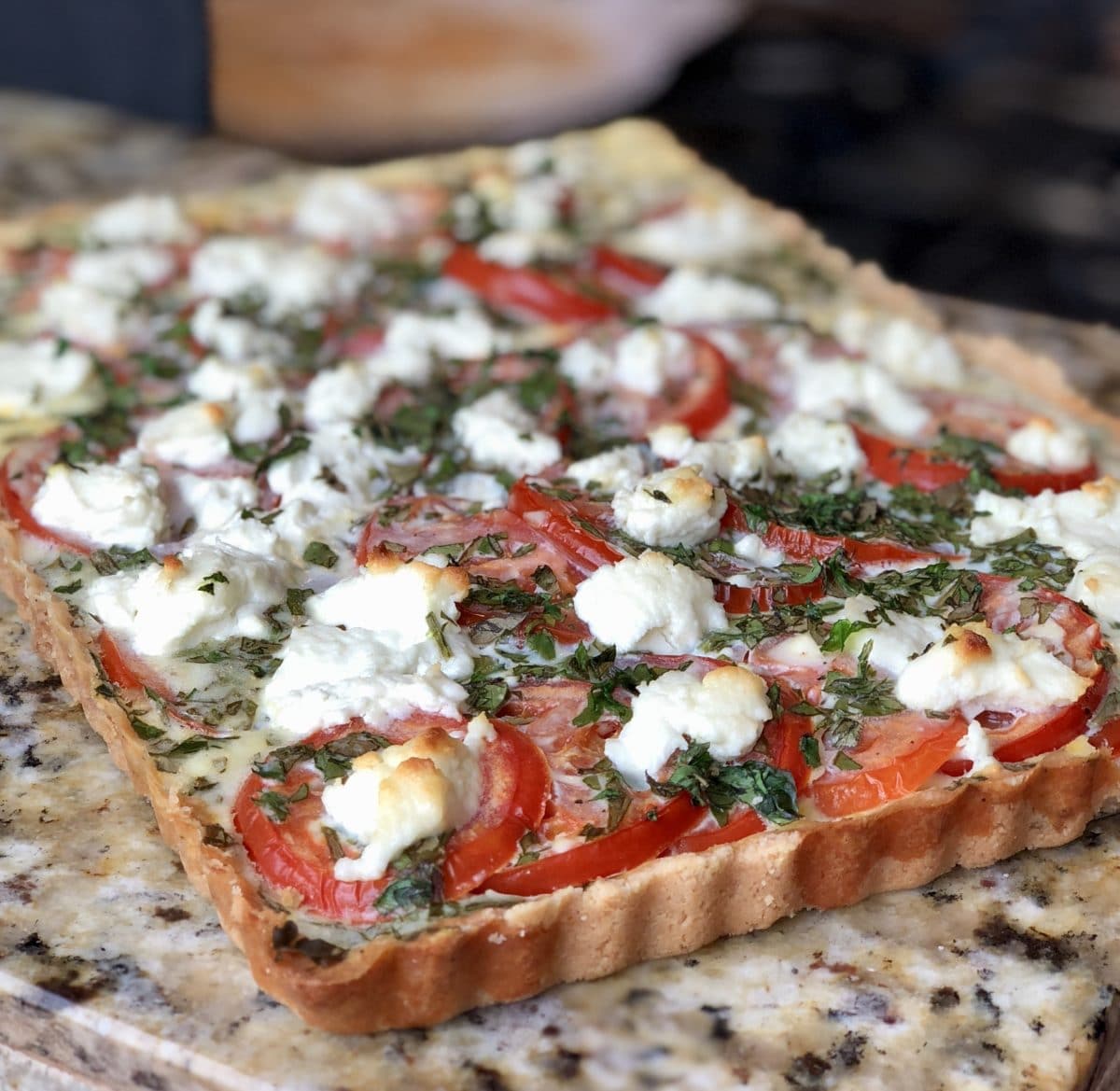 Tomato And Goat Cheese Tart The Kellie Kitchen