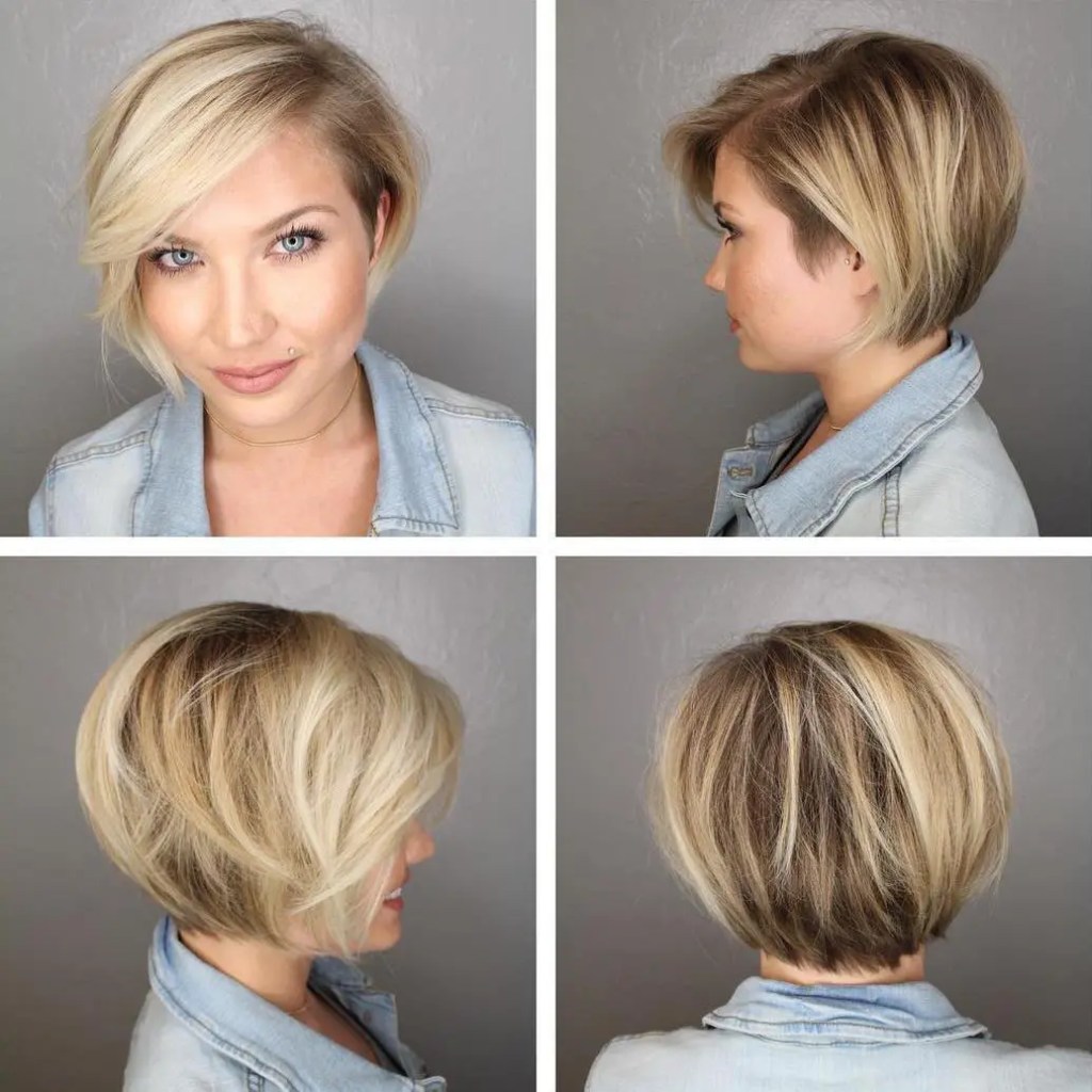 Layered Bob Hairstyles For Thin Hair Feminine Short Hairstyle For