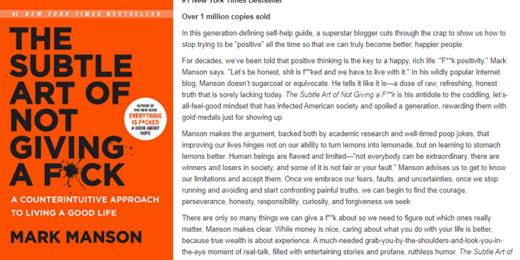 Book Review The Subtle Art Of Not Giving A Fck By Mark Manson