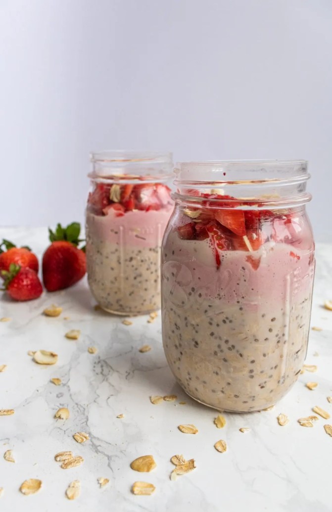 Vegan Strawberries And Cream Overnight Oats The June Table