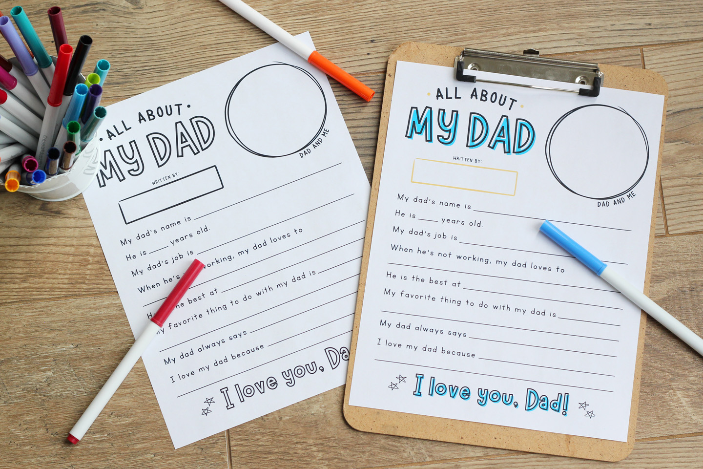 All About Dad Questionnaire A Simple Fathers Day T The Many