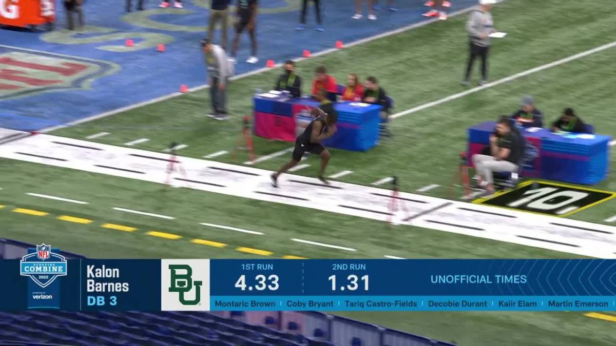 Kalon Barnes Runs Second Fastest 40 Yard Dash In Nfl Scouting Combine