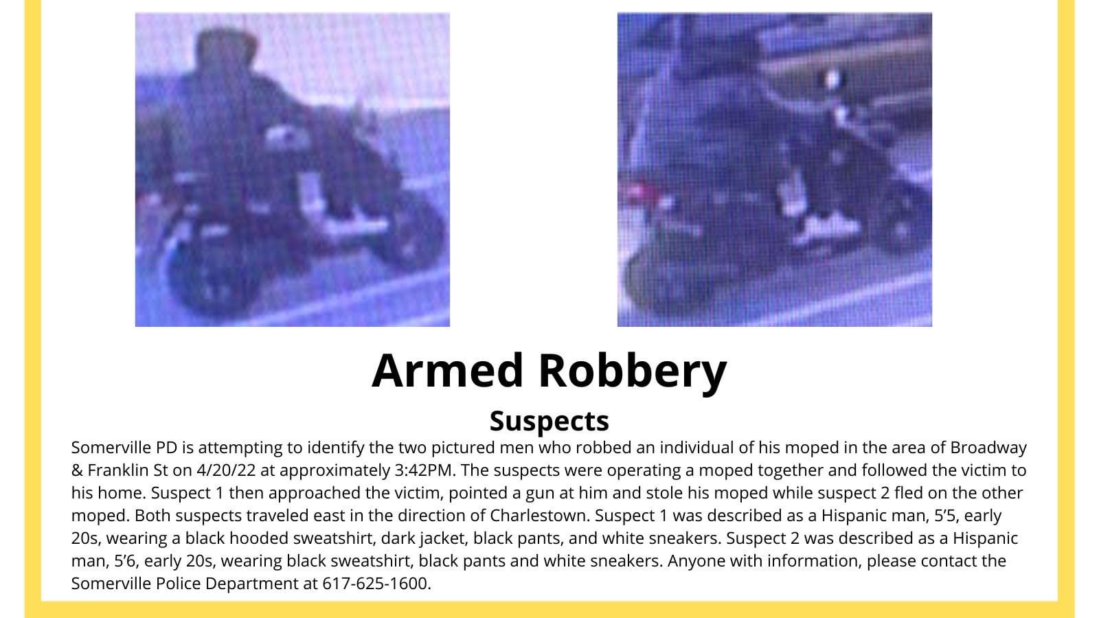 Real Life Somerville Police Stories Armed Robbery The Somerville