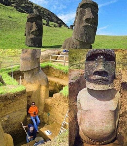 Did You Know The Easter Island Heads Have Bodies Too