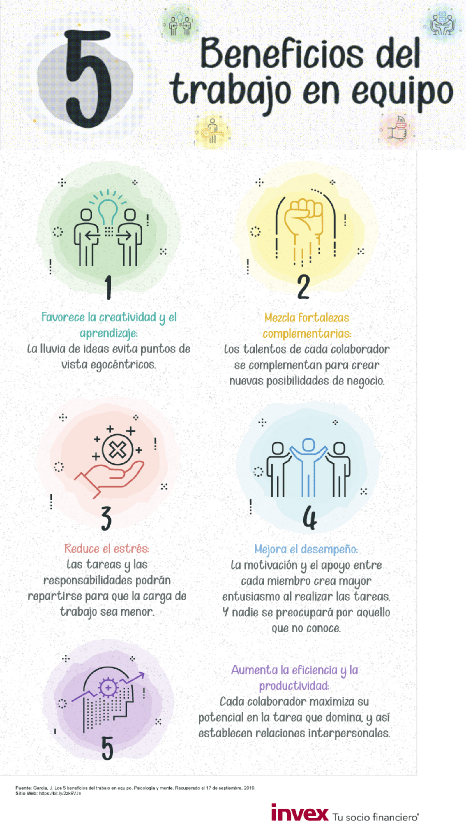 5 Beneficios Del Trabajo En Equipo Infografia Infographic Rrhh Free