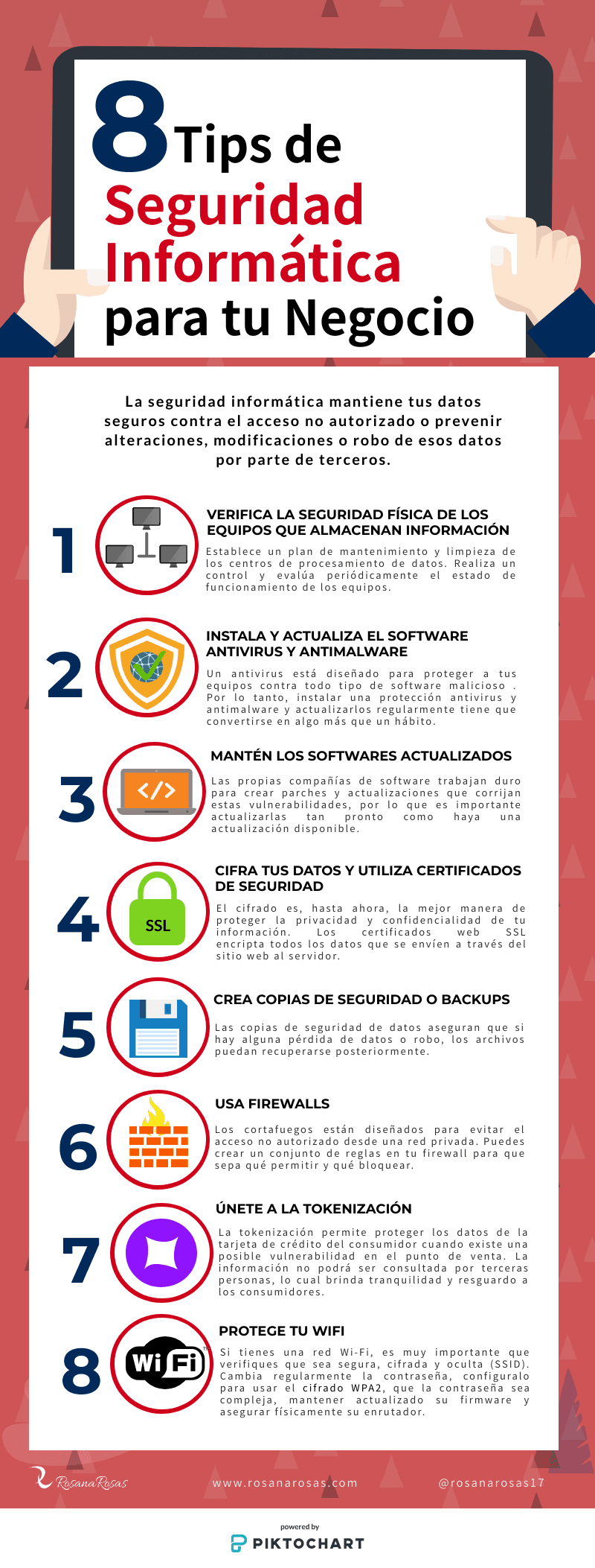 8 Consejos De Seguridad Informática Para Tu Empresa Infografia